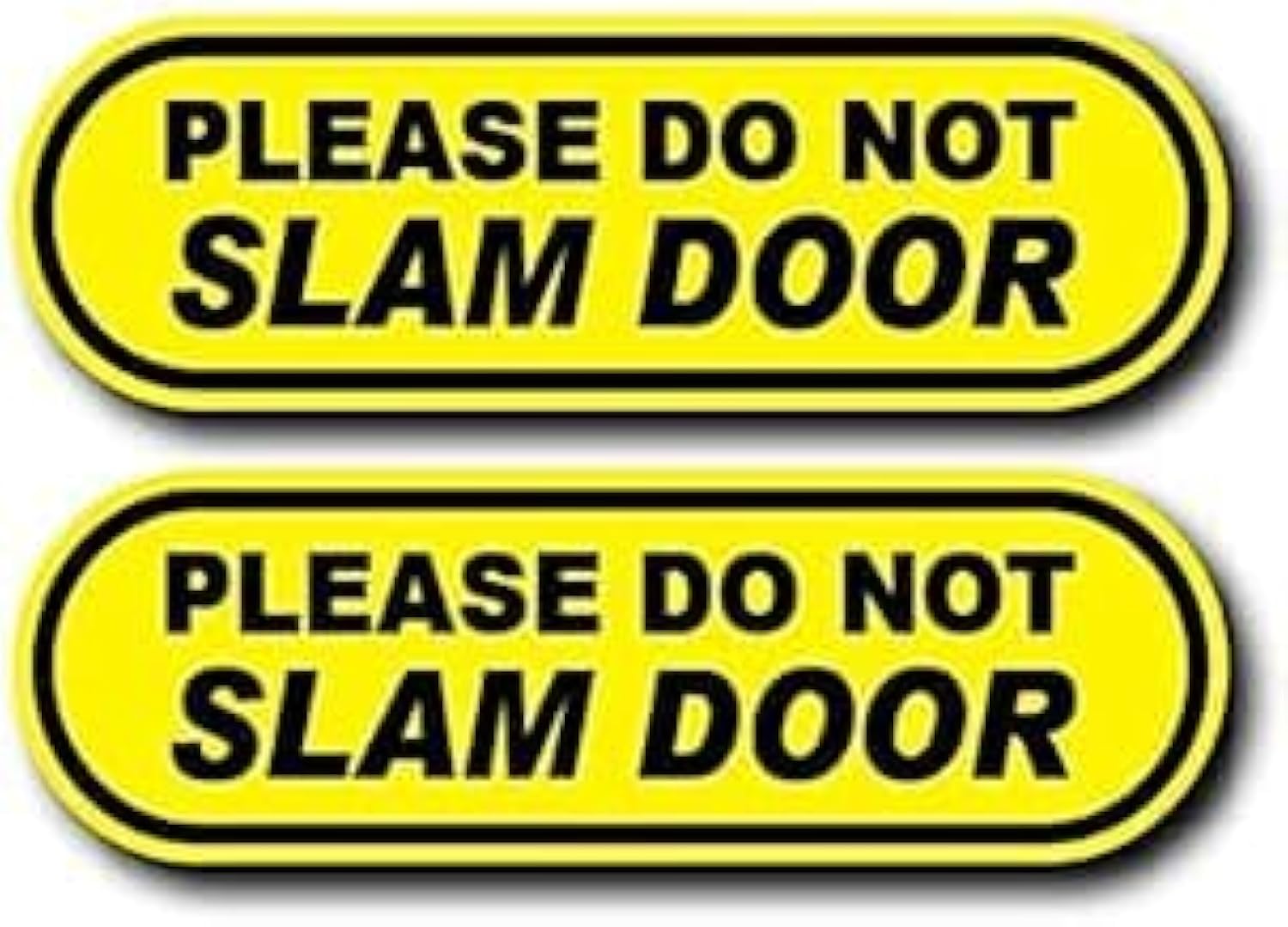 Amazon.com - STICKY DUDE 2pcs Please do not slam Door, 4 х 1.25 inch ...