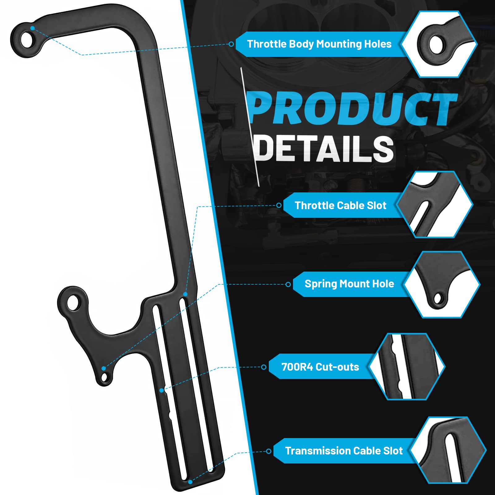 Snapklik.com : 304147 EZ-EFI Cable Mount Kit Adjustable Carburetor ...