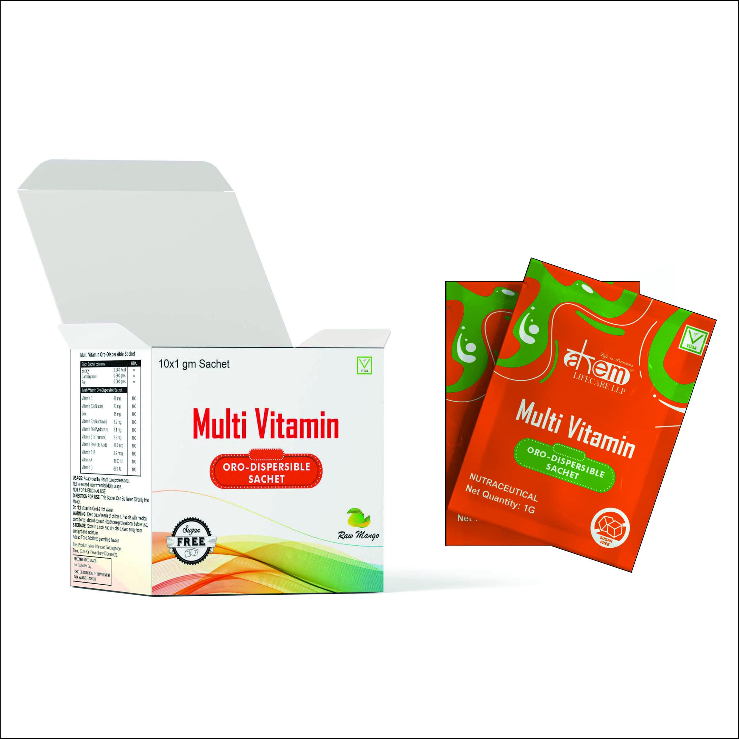 Buy Ahem Orosoluble Multis Sachet, Oro-Dispersible Sachet, Mango ...