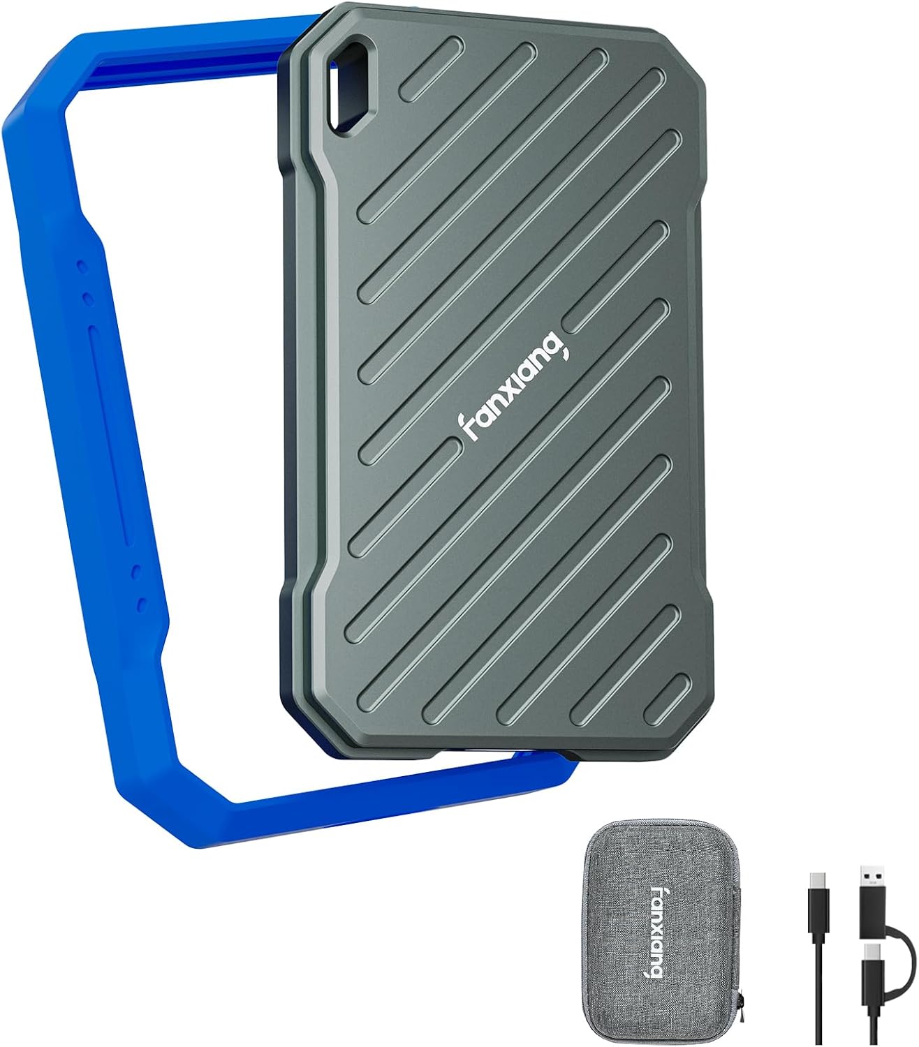 fanxiang 2TB External SSD, Rugged Portable SSD Up to 2000MB/s USB 3.2 ...