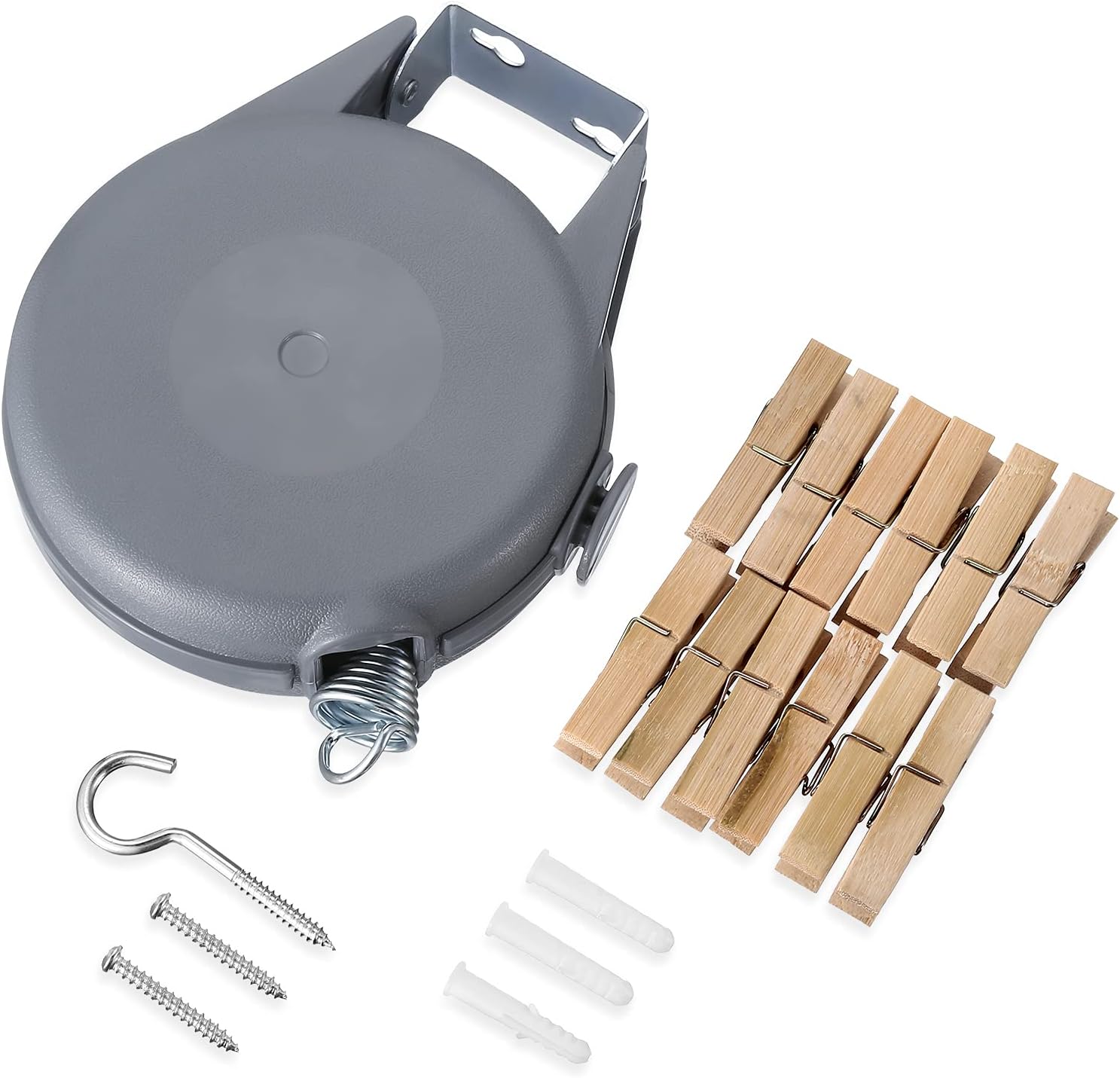 Housmile Clothes Line丨Retractable Washing Line Heavy Duty Outdoor Wall ...