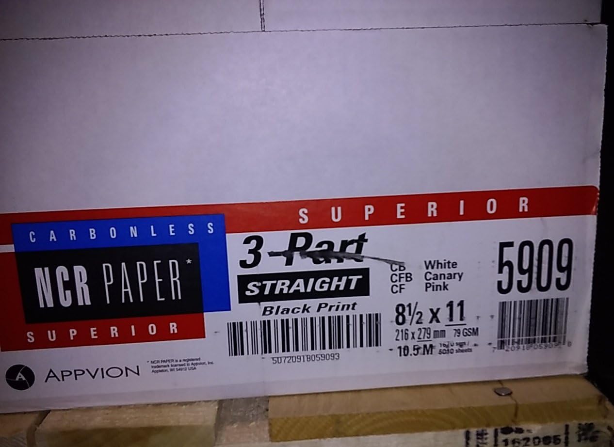 Amazon.com : NCR Carbonless Paper, 3-Part Straight Collated, 8-1/2" x ...