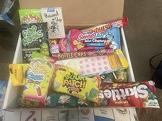Amazon.com : RETRO CANDY YUM 80s Gift Box with 1980's Candy Assortment ...