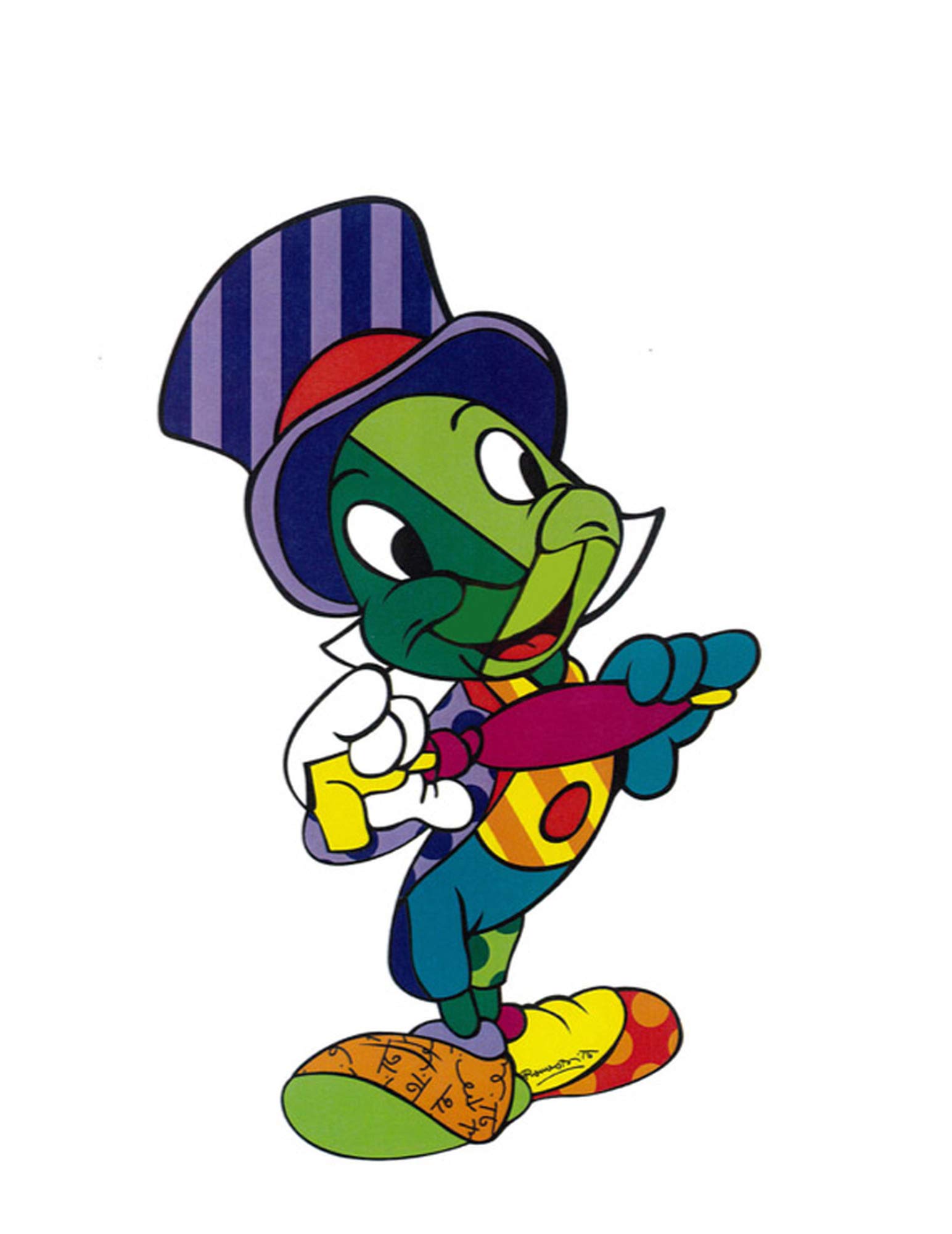 Amazon.com: Enesco 6006087 Disney by Britto Pinocchio Jiminy Cricket ...