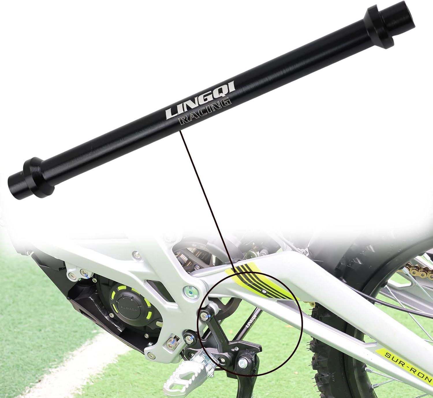 Amazon.com: LINGQI RACING Foot Pegs Support Brace for SURRON Light Bee ...