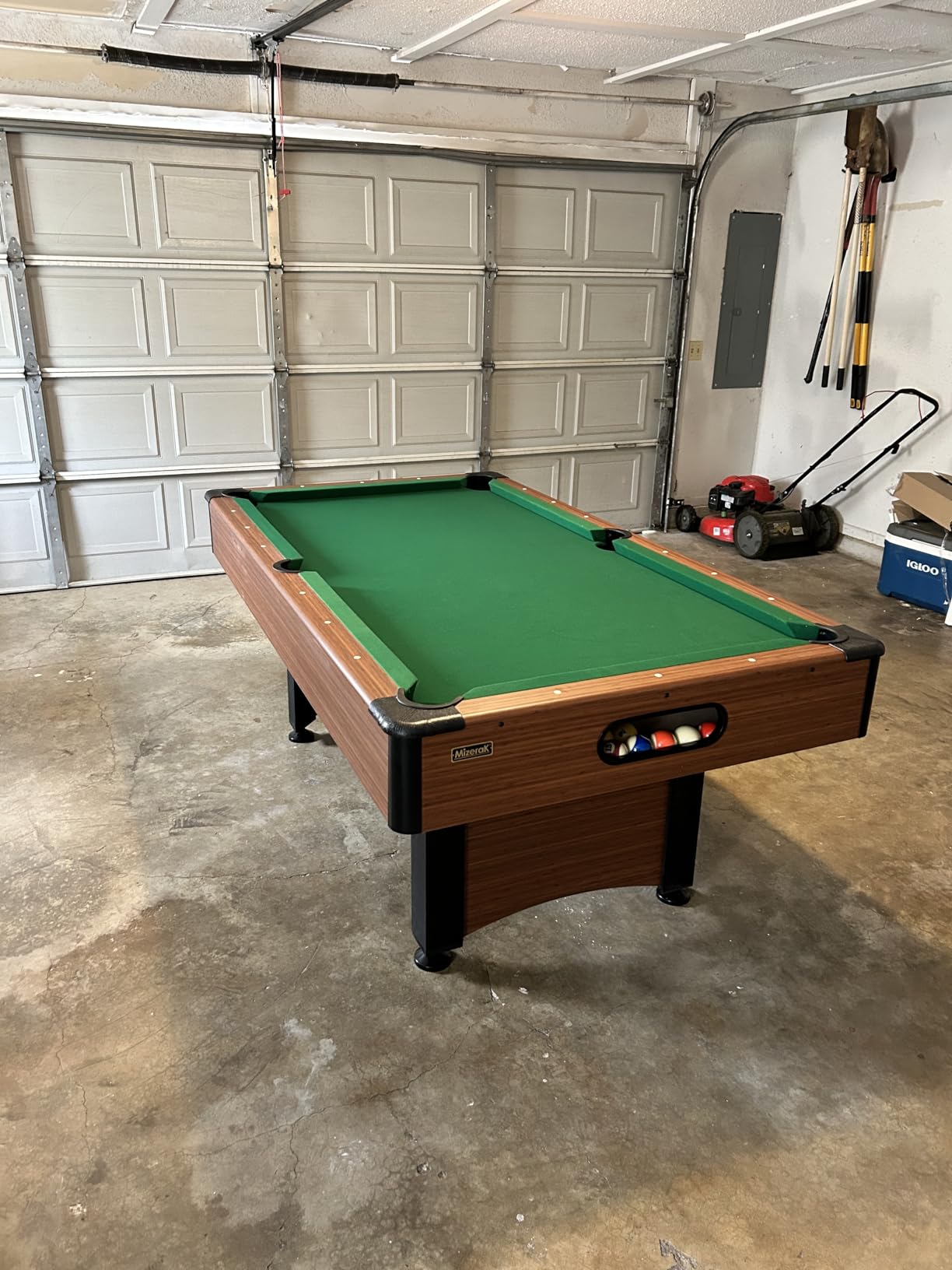 Mizerak Pool Table Space Saver Valley Panther Dakar Ebony Pool Table