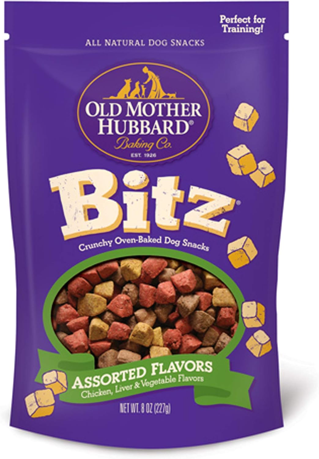 Old Mother Hubbard Bitz Natural Crunchy Dog Training Treats, Chicken ...
