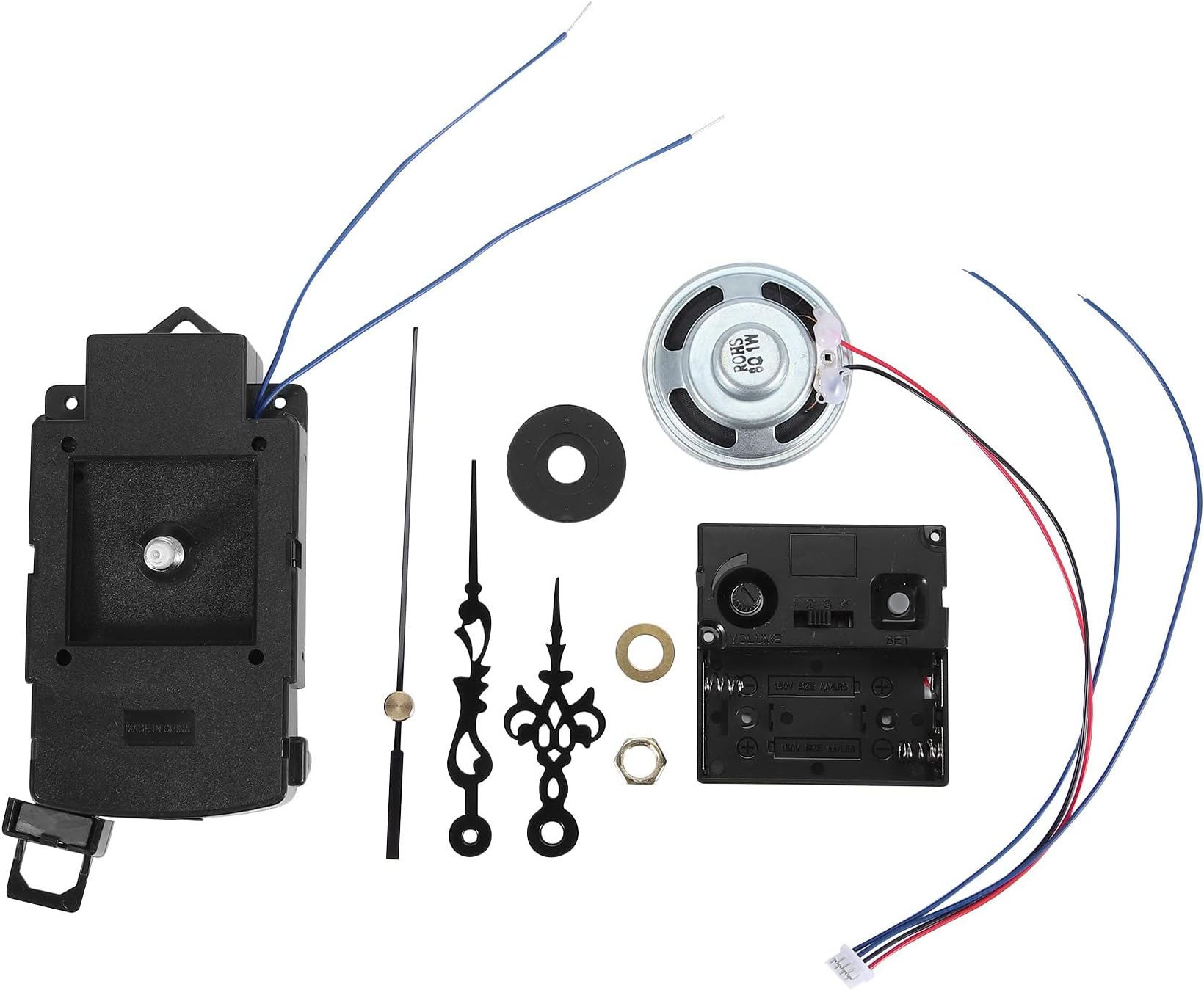 IMCCZONY Quartz Pendulum Clock Movement With Black Hands,with Music Box ...