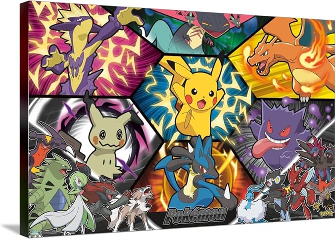 Amazon.com: Trends International Pokémon: Battle Art - Group Wall ...