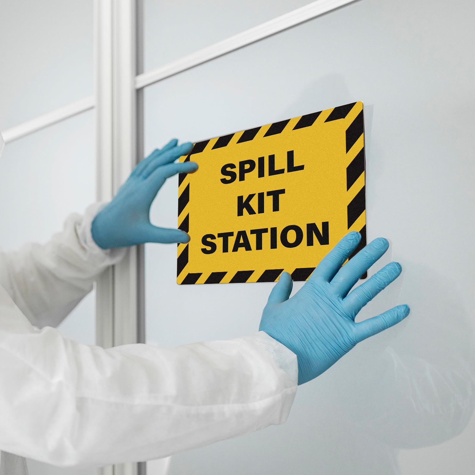 Snapklik.com : Spill Kit Station Stickers 12 10 Inch Vinyl Self ...