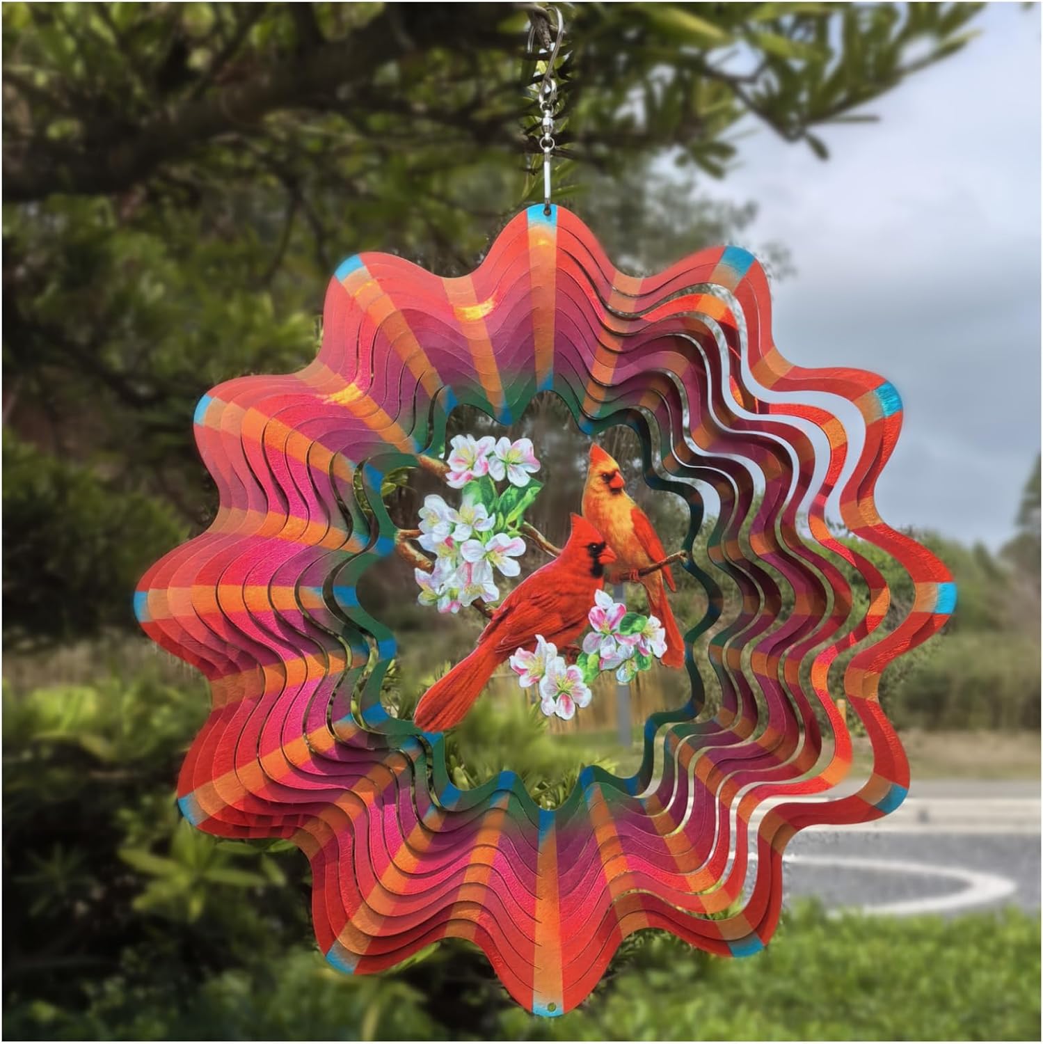 Amazon.com: Cardinal Wind Spinner Outdoor Cardinal Spinner for Garden ...