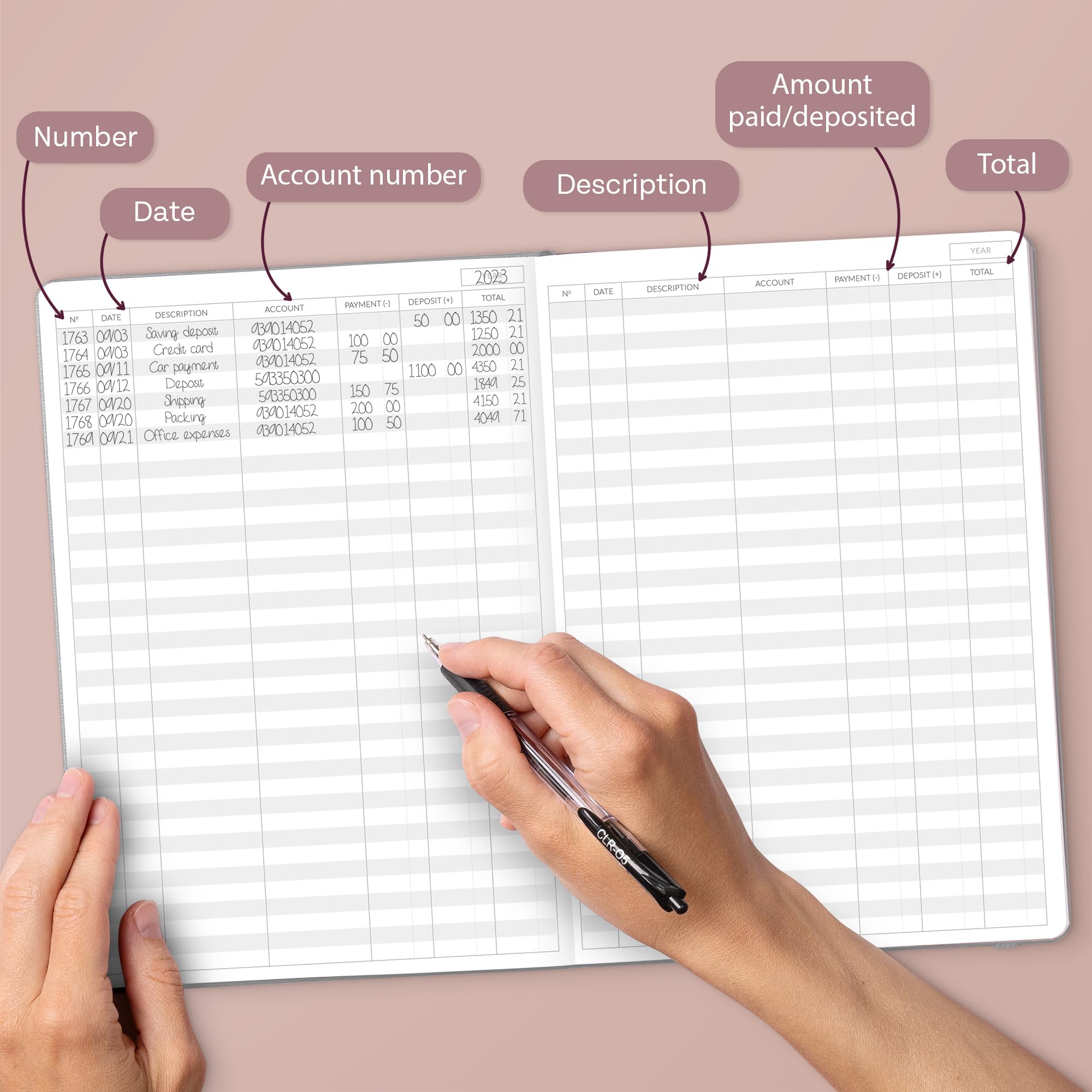 Snapklik.com : Skyline Accounting Ledger Book Columnar Log Journal For ...