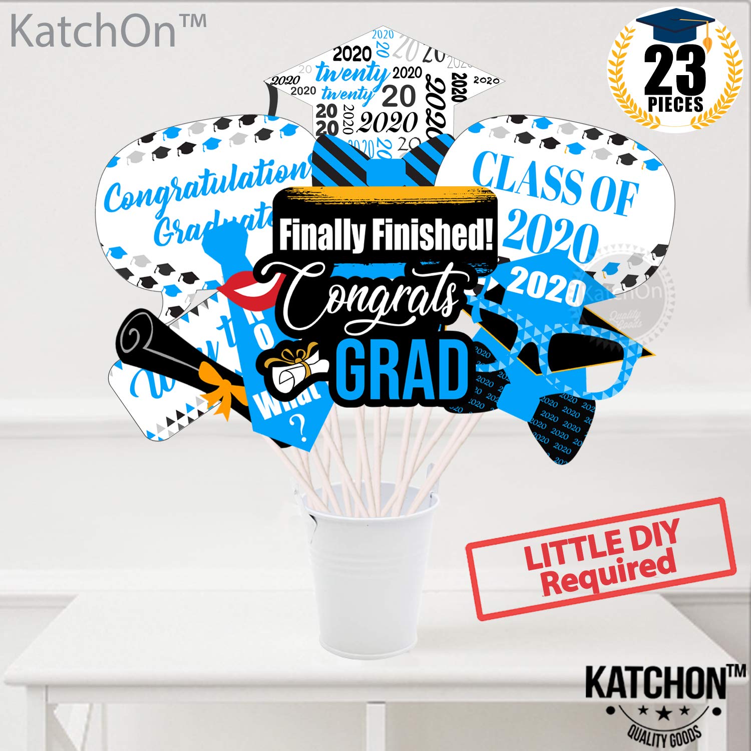 Graduation Photo Booth Props Blue - Graduation Decorations 2020 ...