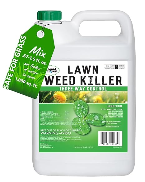 Amazon.com : Liquid Harvest Lawn Weed Killer- Gallon - Concentrated ...