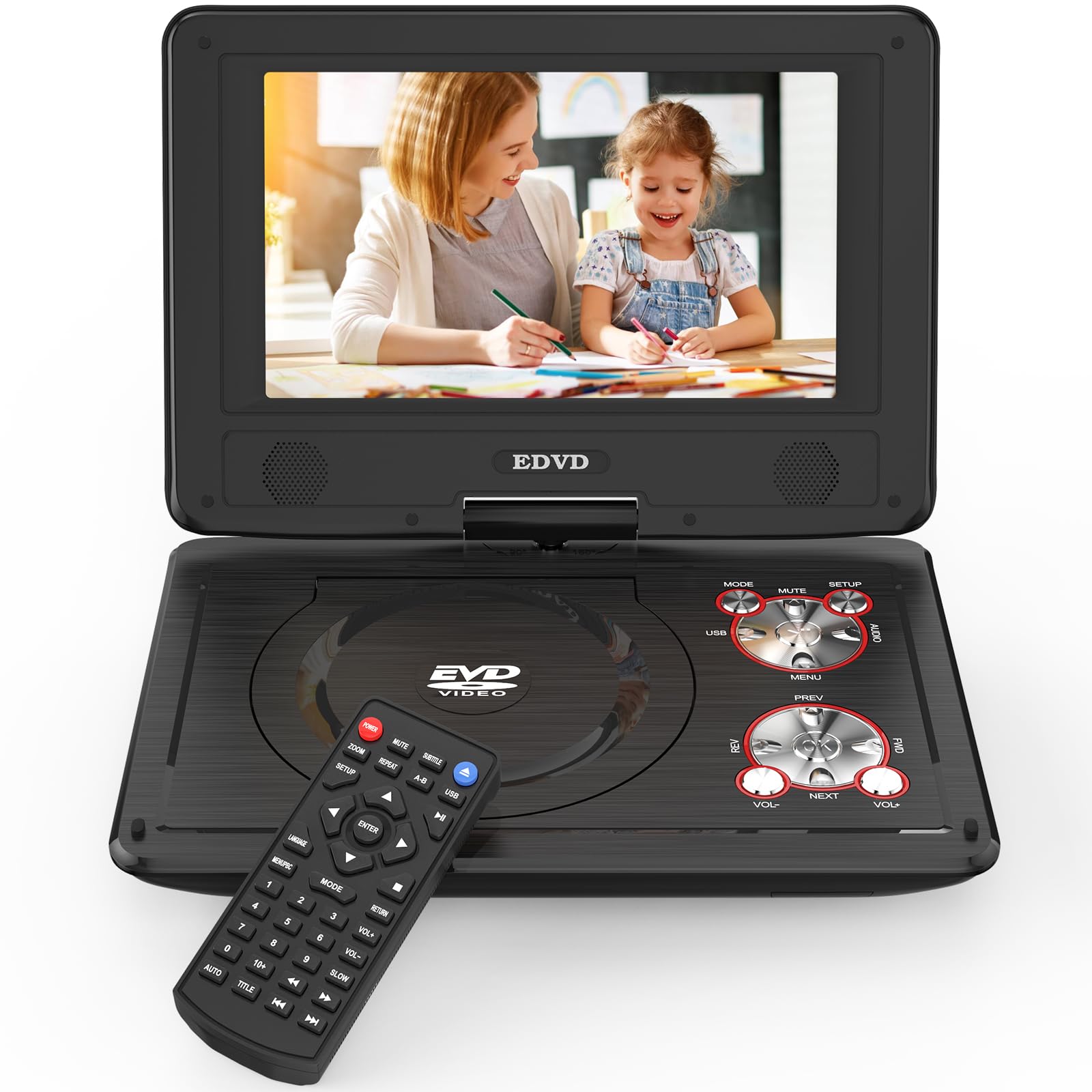 Amazon.com: 11.5" Portable DVD Player with 9.5" Swivel Screen, 5-Hours ...