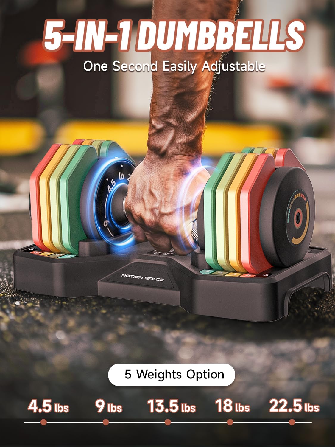 Adjustable Dumbbells Set Review: Fast 1-Sec Adjust, Full Body Home Workout
