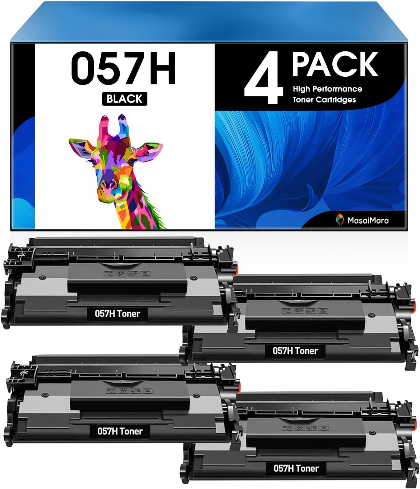 Amazon.com: MasaiMara 057H 057 Black Toner Cartridge Compatible for ...