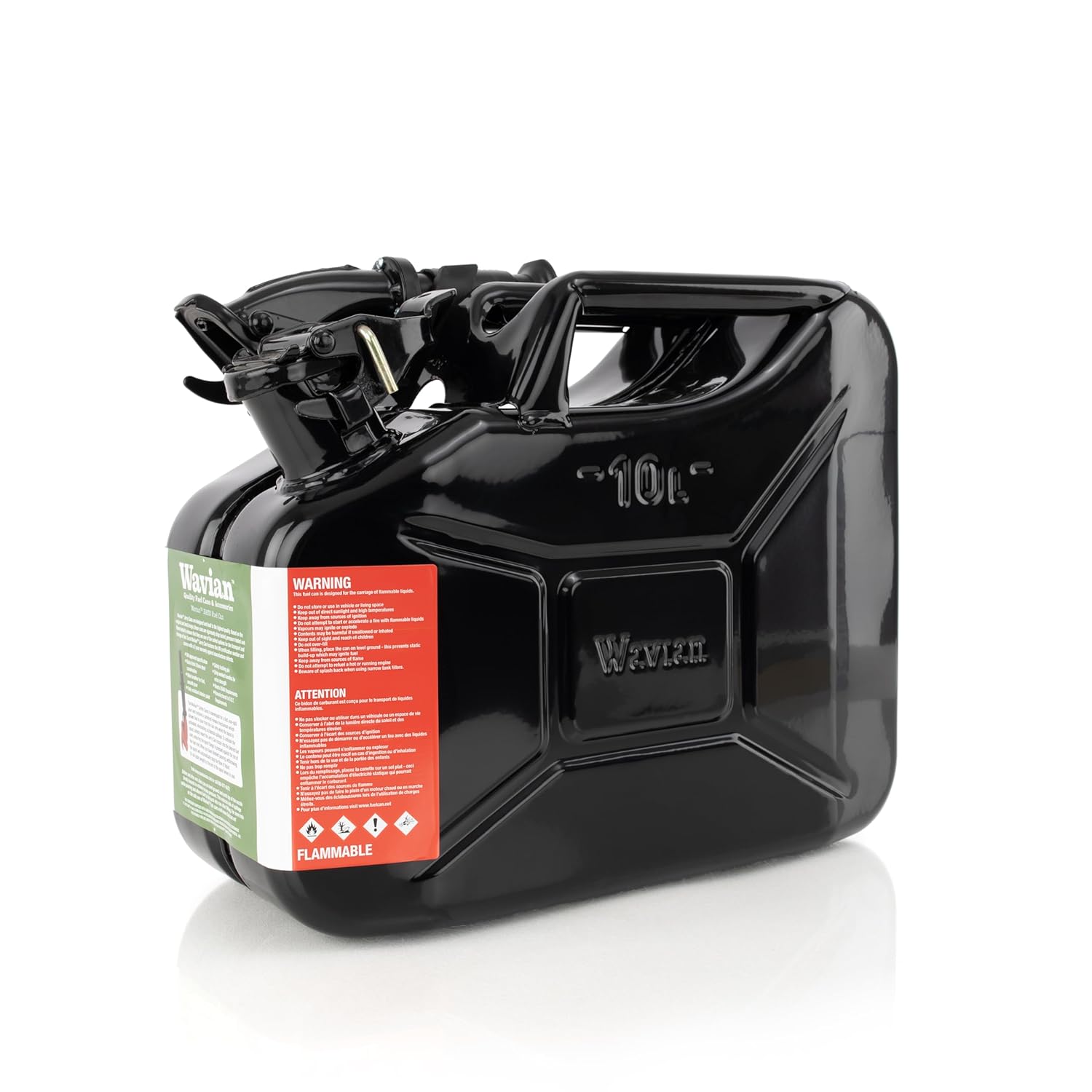 Wavian USA JC0010BVS Authentic NATO Jerry Fuel Can and Spout System ...