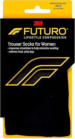 Amazon.com: Futuro Trouser Socks for Women, Moderate Compression, 15-20 ...