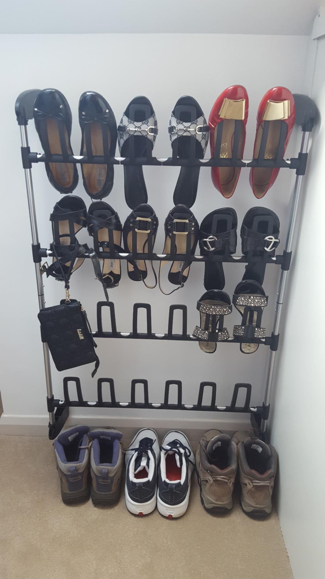 Compactor Angela Space Saving Over- Door Hanging Shoe Rack Storage ...
