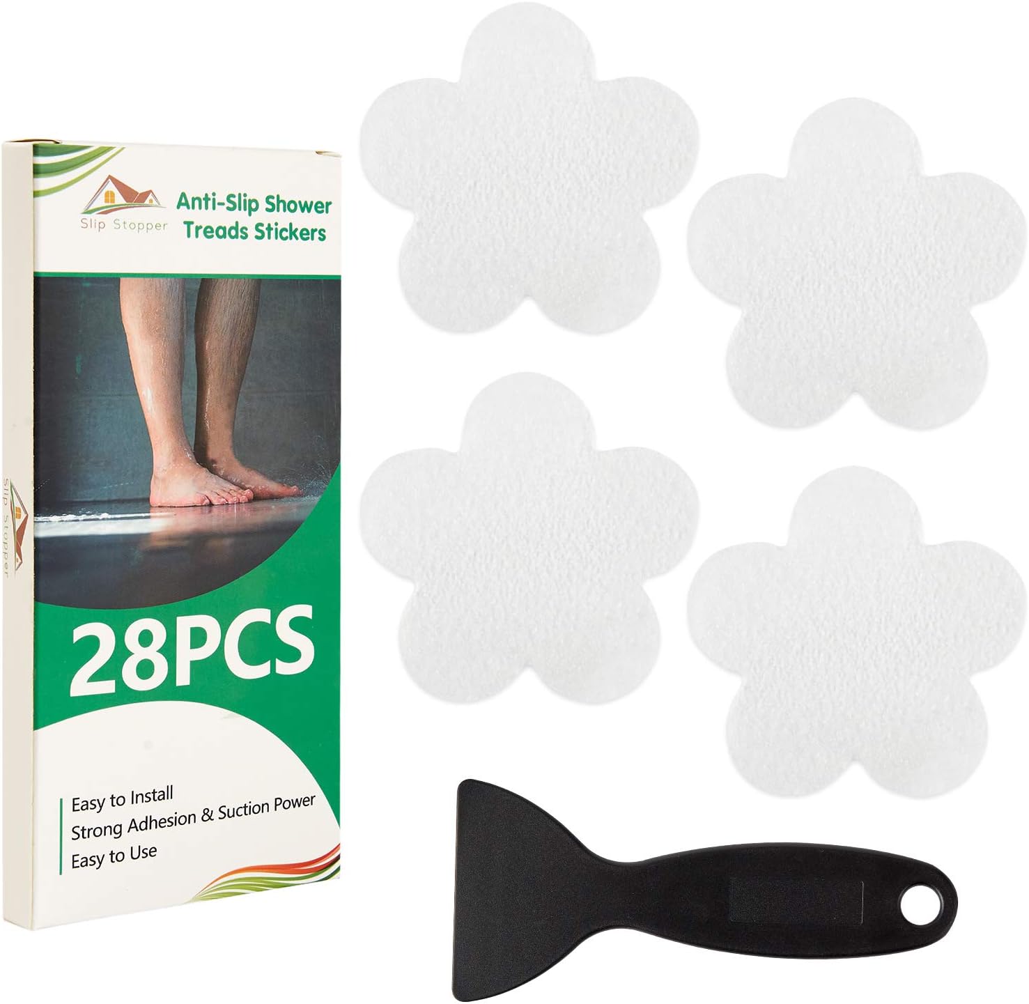 Amazon.com: SANKEMU Transparent Non-Slip Bathtub Stickers, 20 PCS ...