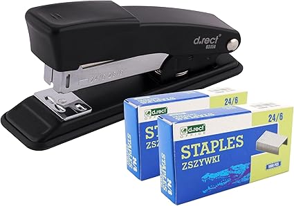 D.RECT 315A Metal Stapler with 2,000 Staples for Office and Desk ...
