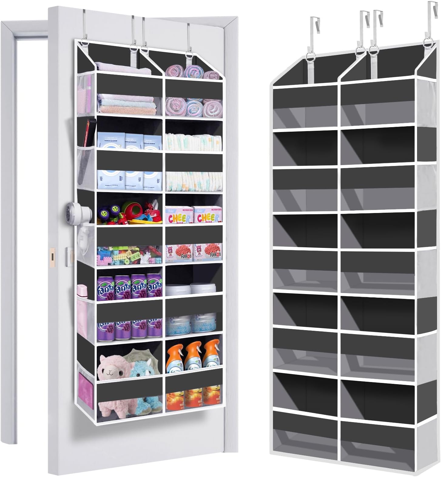 Amazon.com: Over the Door Organizer Storage - 6 Shelf Hanging Storage ...