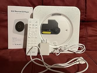 Amazon.com: Desktop Vertical CD Player with Speakers HiFi, Portable CD ...