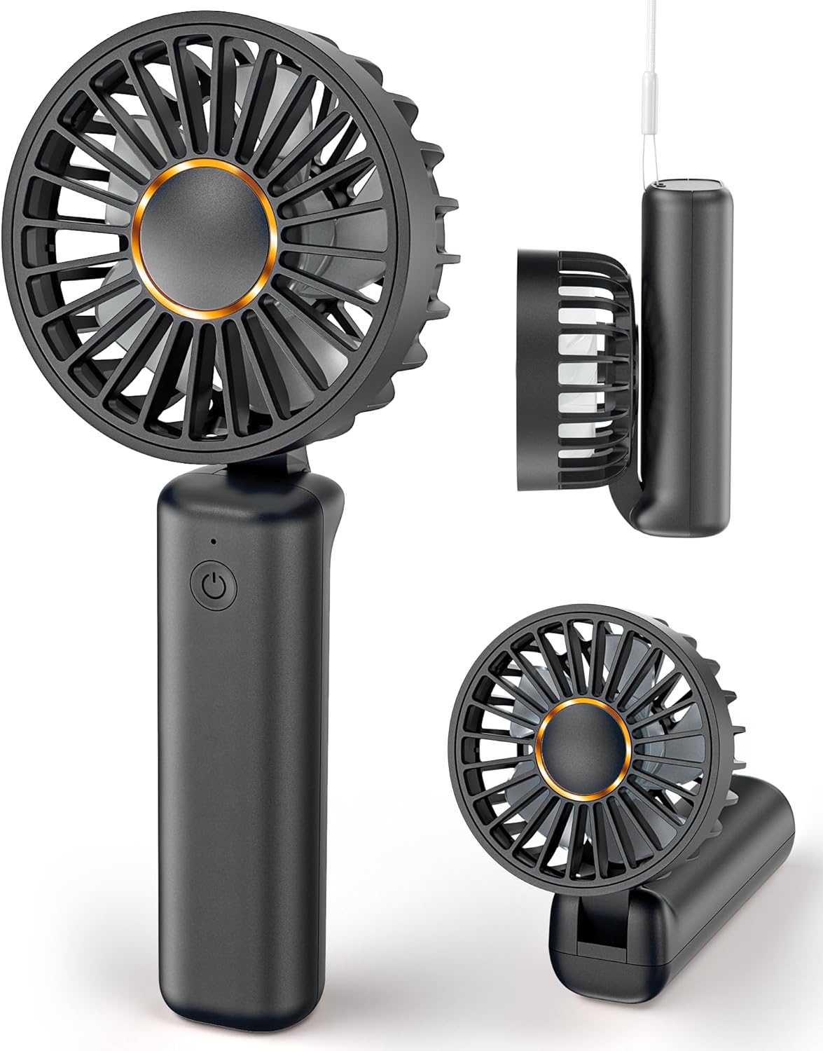 Amazon.com: Hssio Portable Handheld Fan, Mini Desk Fan Foldable 2000mAh ...