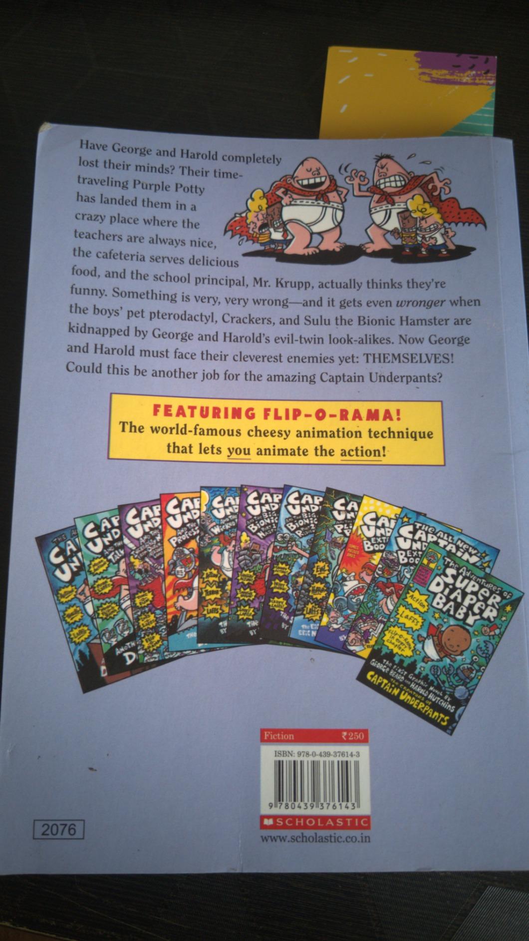 Captain Underpants and the Preposterous Plight of the Purple Potty ...