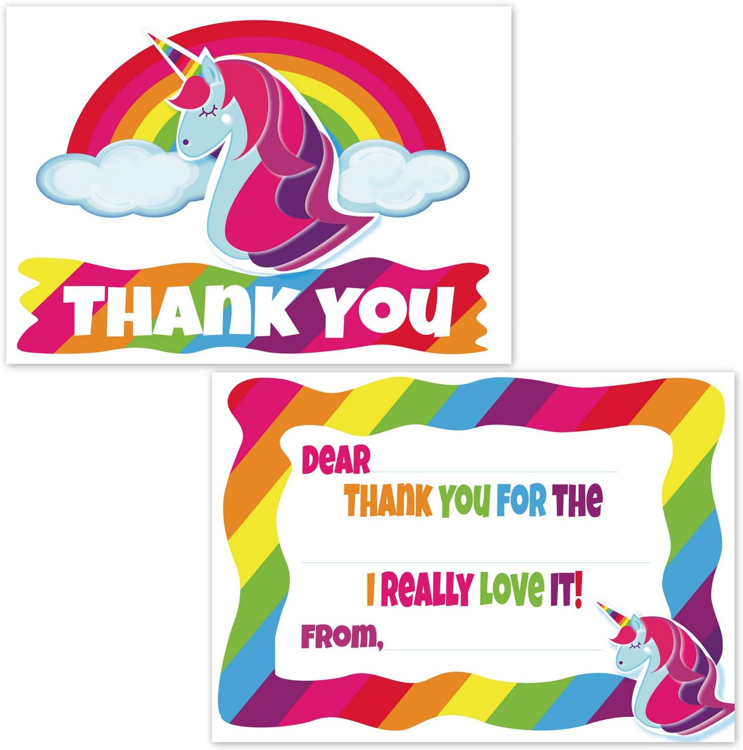 Amazon Old Blue Door Invites Unicorn Birthday Party Thank You amazon-old-blue-door-invites-unicorn-birthday-party-thank-you