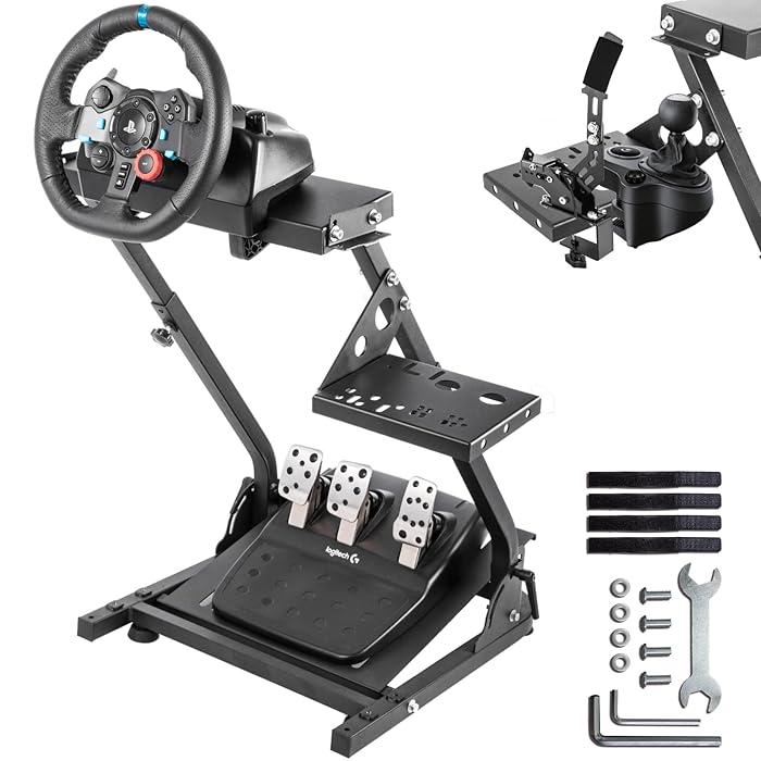 Buy Minneer PRO Racing Wheel Stand Height Adjustable with Shifter ...
