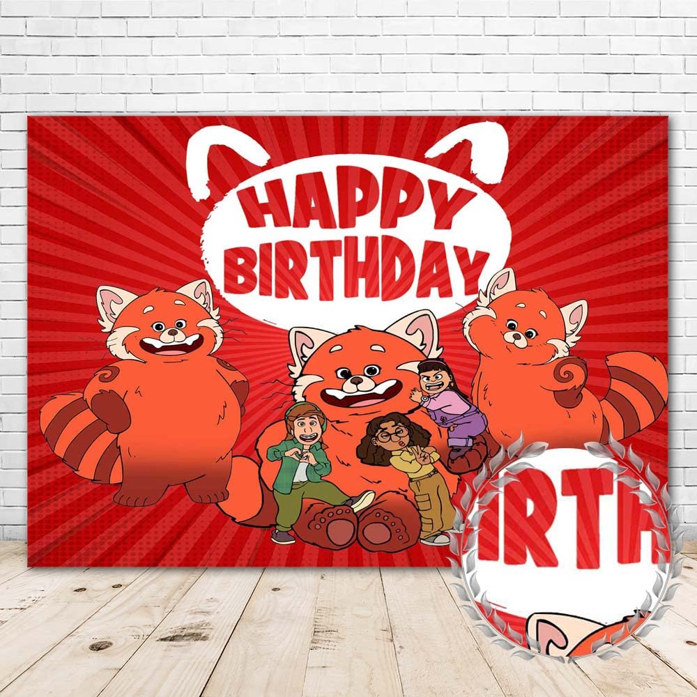 Buy Moonlight Studio Happy Birthday Turning Red Banner for Girls ...