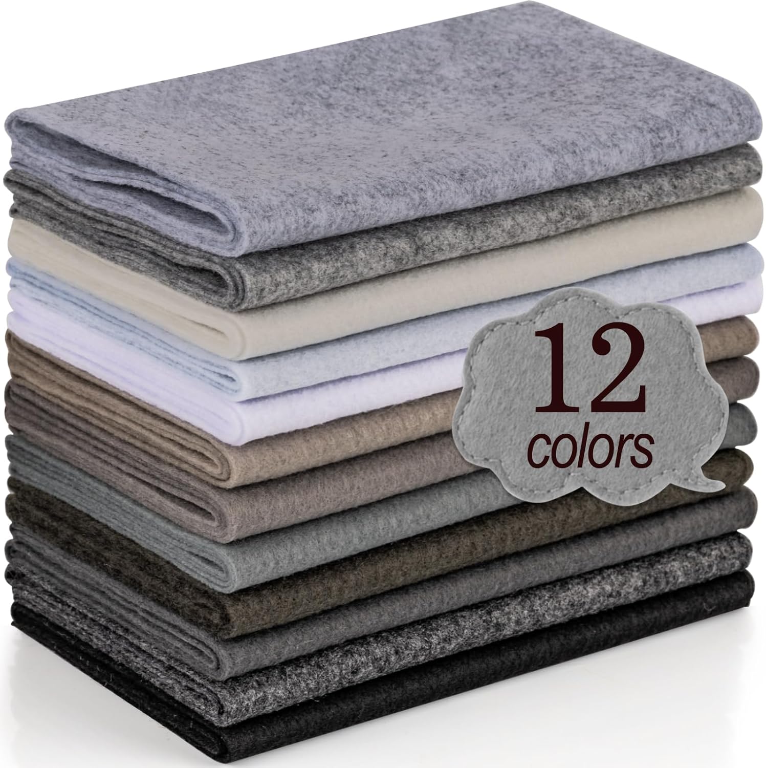 Amazon.com: XSEINO 12 Rolls 8"x35"(20.5x90cm) 1.4mm Thick Soft Felt ...