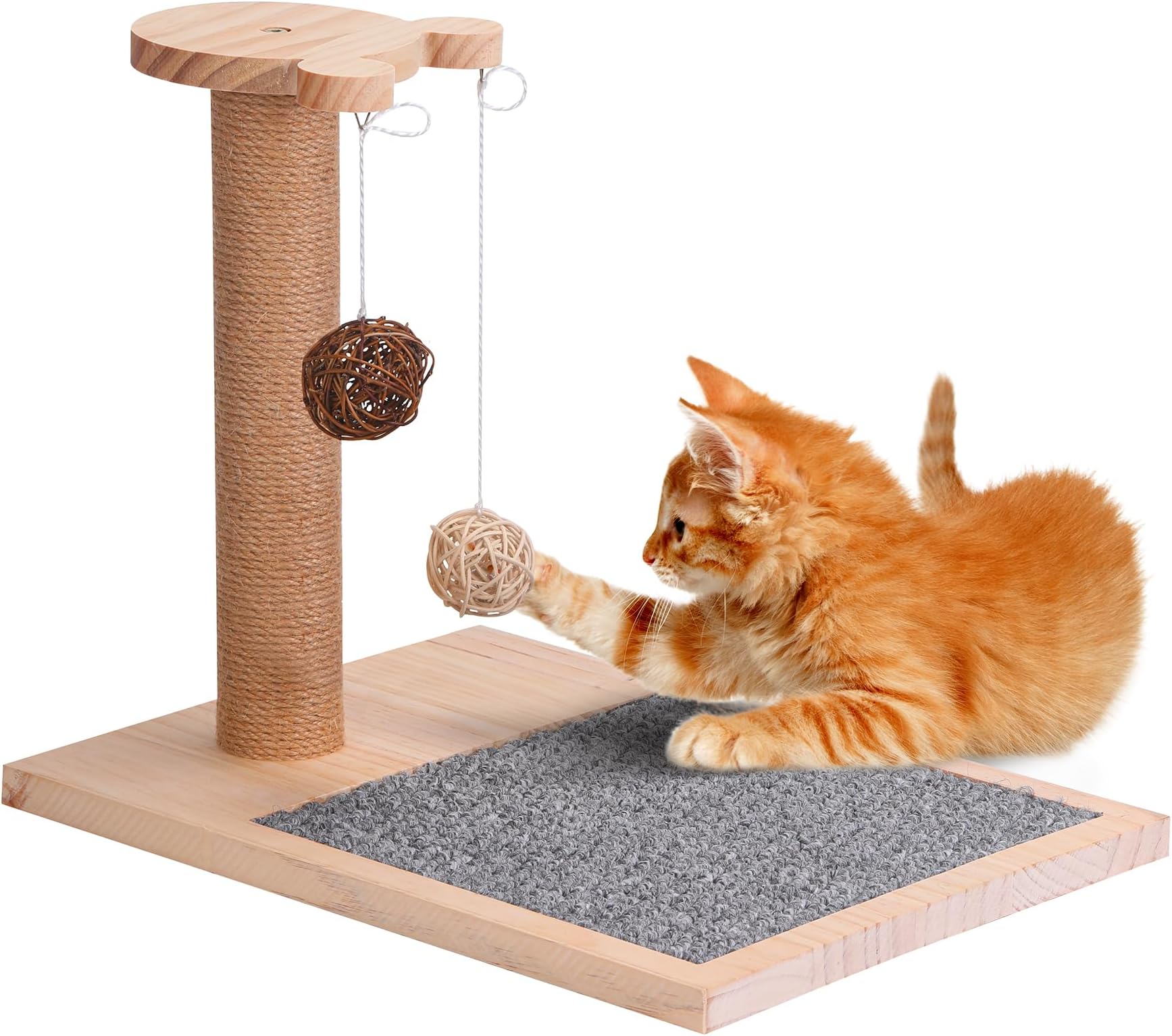 Amazon.com : OWEMTECH Cat Scratching Post with Cat Scratching Pads ...