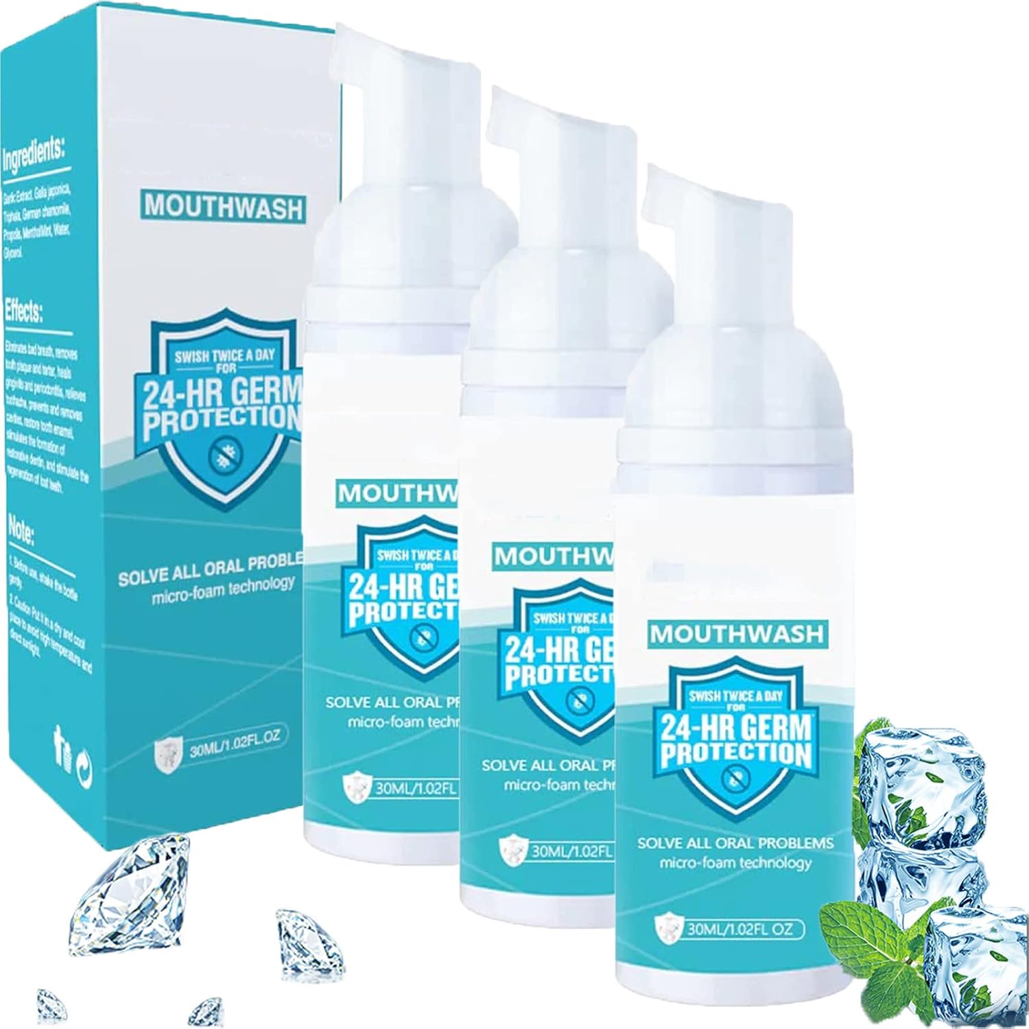 Amazon.com : KERSWAR Teethaid Mouthwash, Whitening Toothpaste Foam 2023 ...