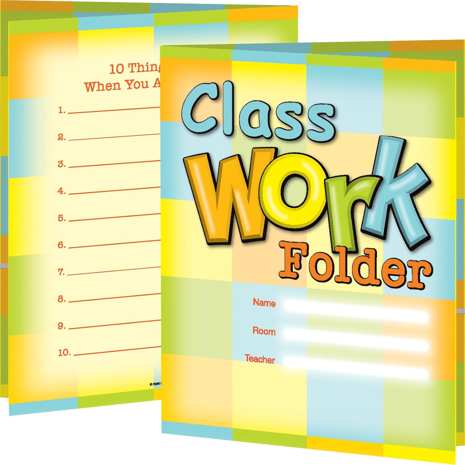 Amazon.com: Really Good Stuff - Classwork Folders with 2 Pockets- 12 ...