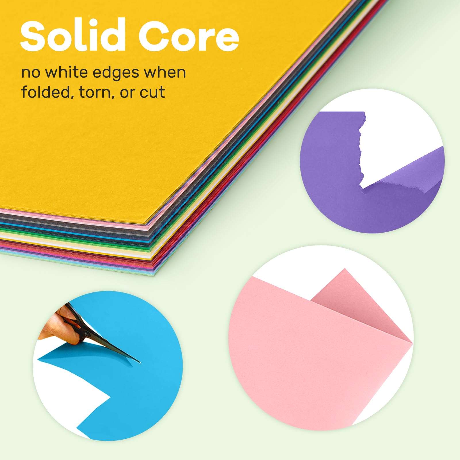 Snapklik.com : Colored Cardstock 12x12 Card Stock 25 Assorted Colors