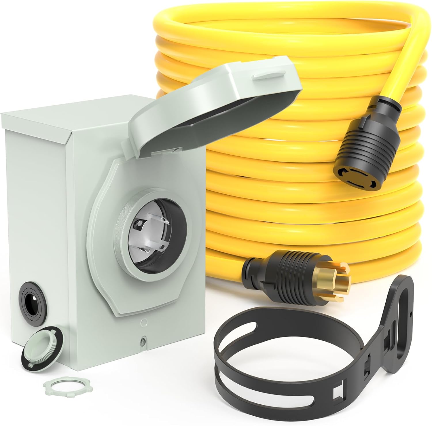 Amazon.com: E-SDS 30 Amp RV Extension Power Cord 50FT and Generator ...