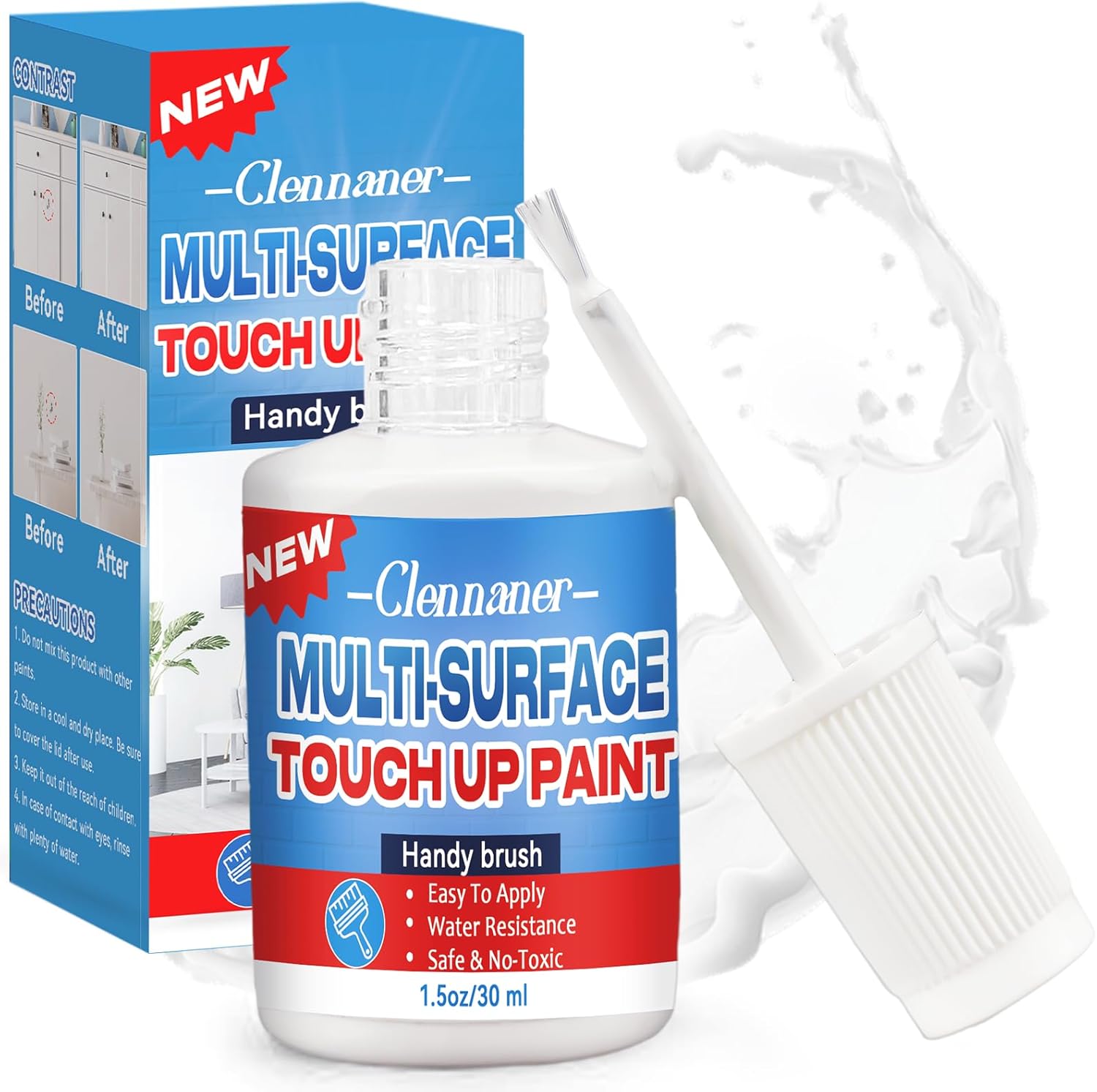 White Touch Up Paint, Multi-Surface Touch Up Paint Pen for Chips and ...