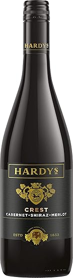 Hardys Crest Cabernet Shiraz Merlot, 75cl : Amazon.co.uk: Grocery
