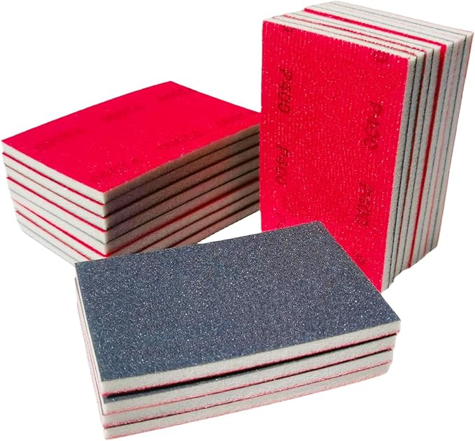 Amazon.com: 20 PCS 3 x 4 Inch 400 Grit Sanding Sponge, Hook-and-Loop ...