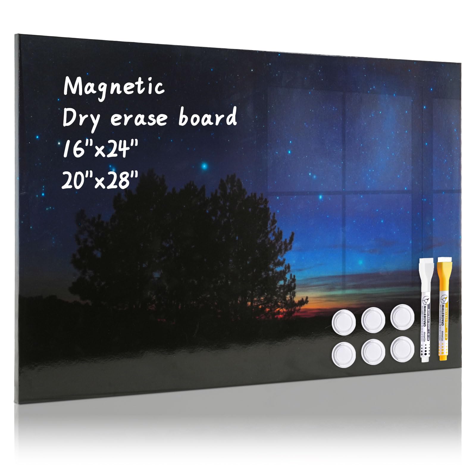 Snapklik.com : Magnetic Dry Erase Board - 24 X 16 Decorative Magnetic ...