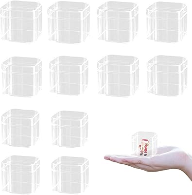 Amazon.com: Clear Acrylic Box with Lid Plastic Clear Acrylic Square ...