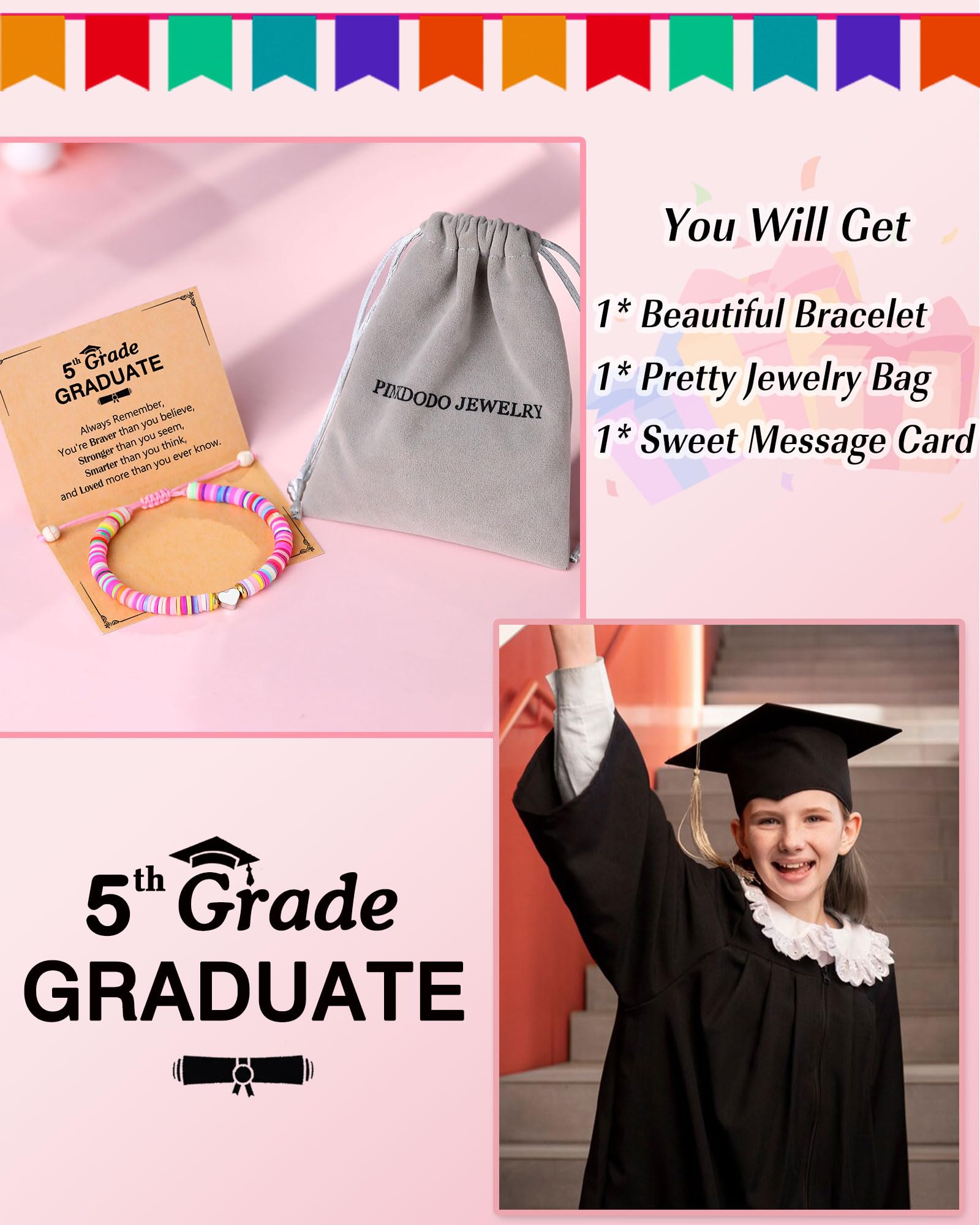 Snapklik.com : 5th Grade Graduation Decorations Gifts For Girls Kids ...