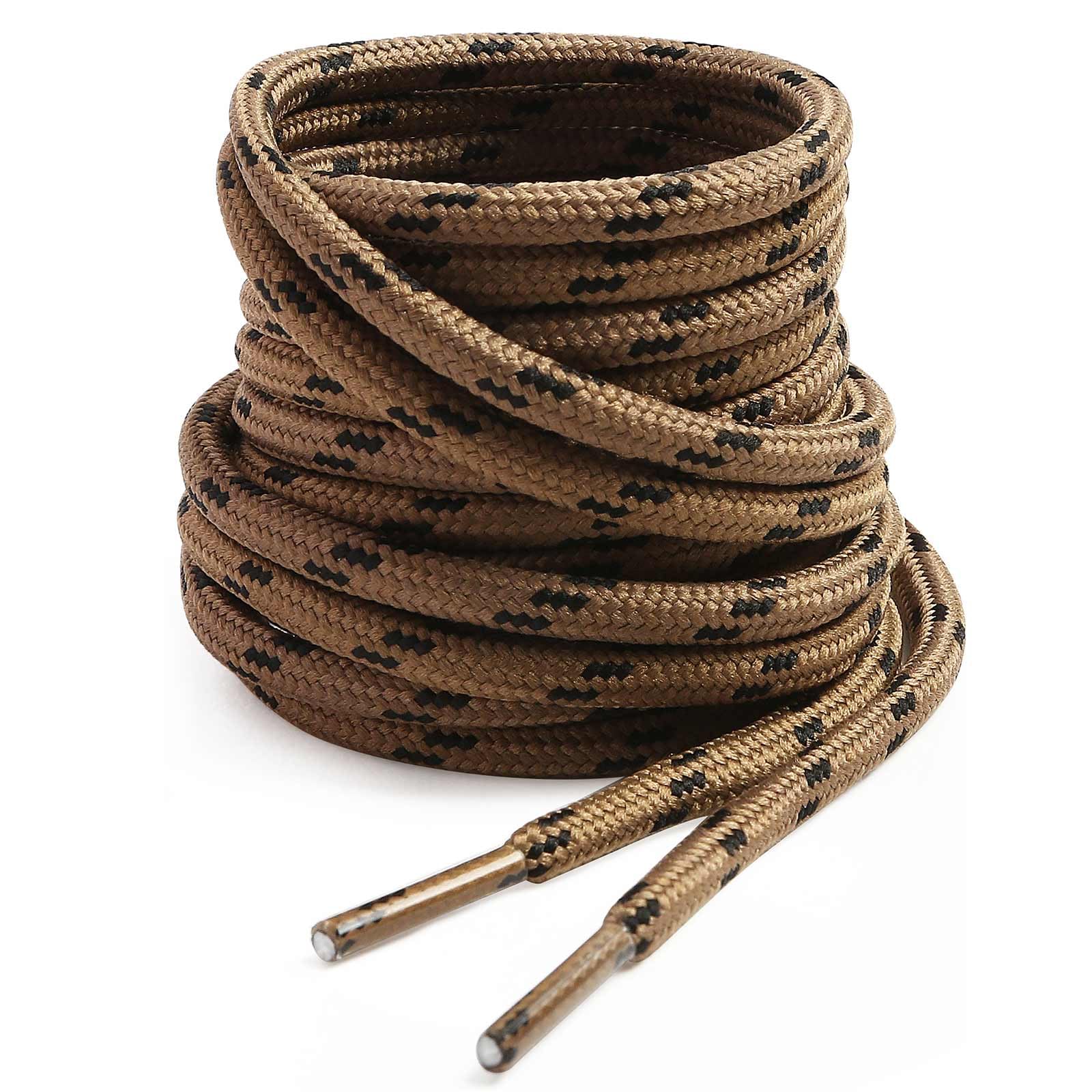 Snapklik.com : VSUDO 79 Inches Round Brown Boot Laces, Heavy Duty Work ...