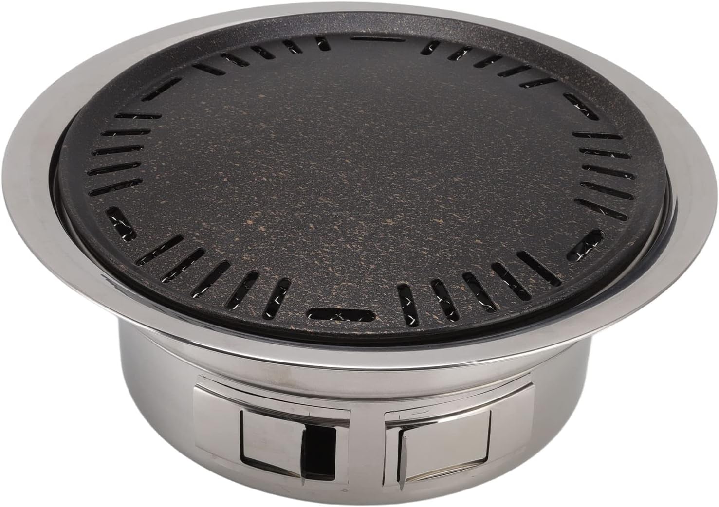 Amazon.com: VTOSEN Round BBQ Charcoal Grill - Portable Stainless Steel ...