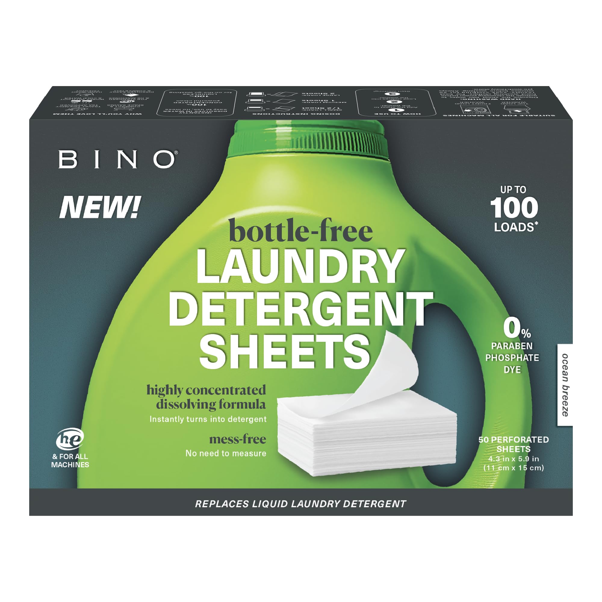 Snapklik.com : Laundry Detergent Sheets - Earth Breeze 100 Loads Stain ...