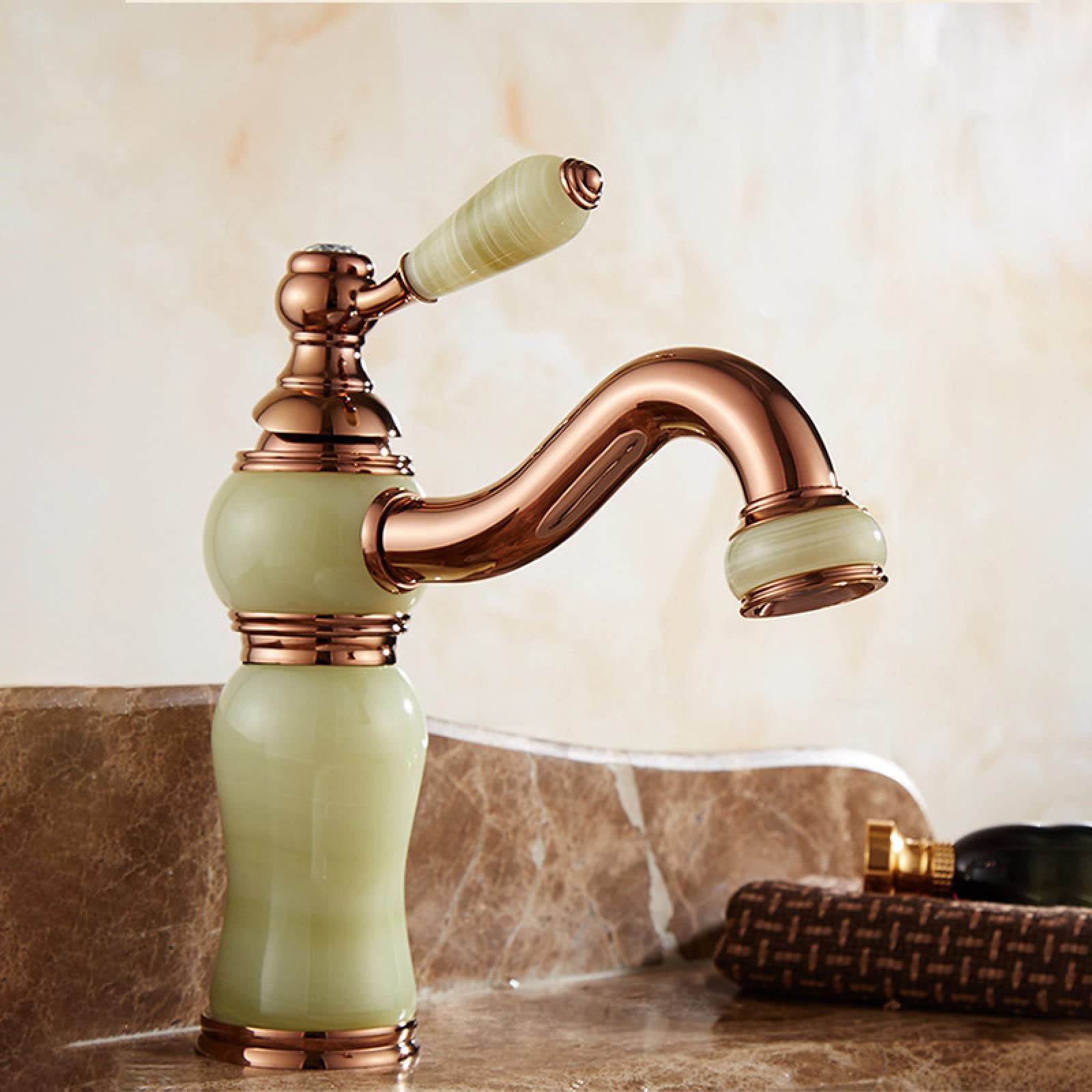 Basin Tap Vintage Rose Golden Luxury Mixer Taps Toilet Environment ...