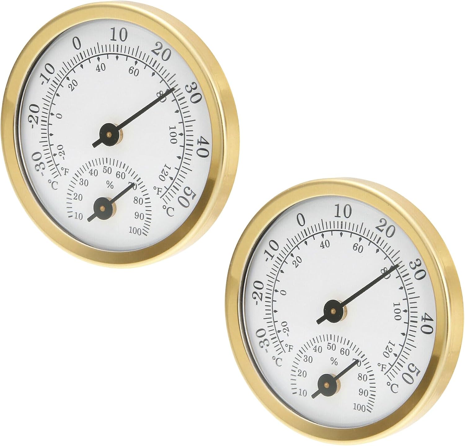 Amazon.com: TEAMWILL Mini Analog Thermometer Hygrometer Humidity Meter ...